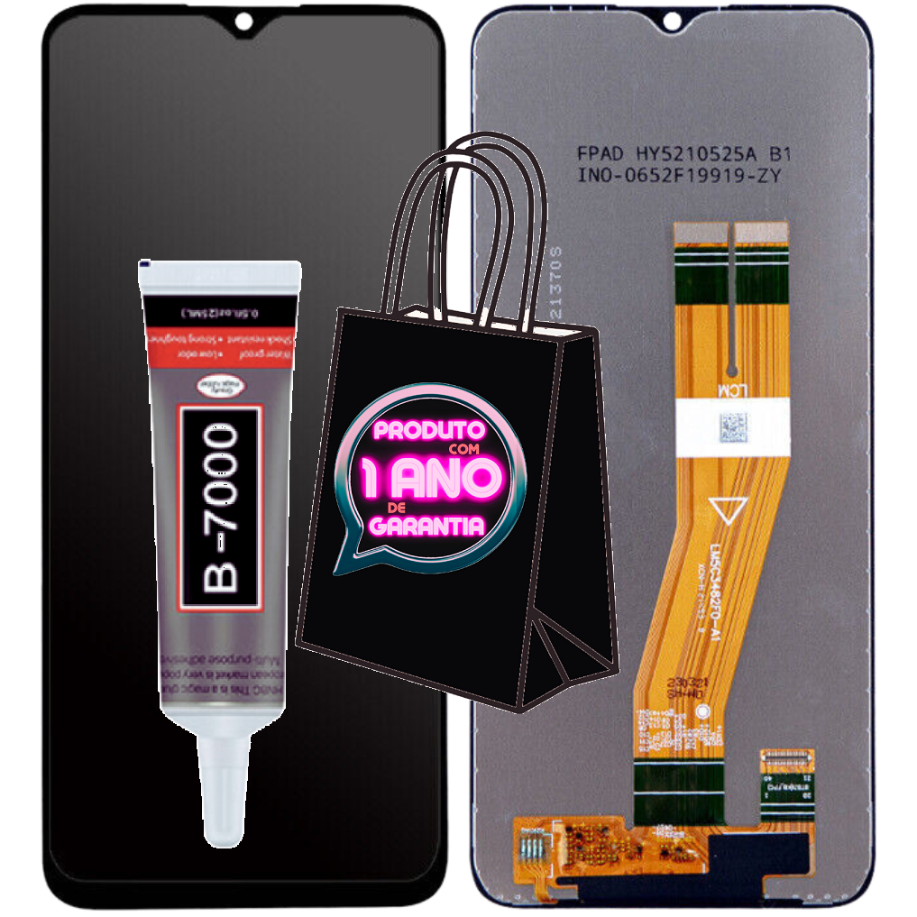 Tela Frontal Compatível Galaxy A02s A025m Touch + Display Lcd + Oled Full Hd + Ganhe Cola ...