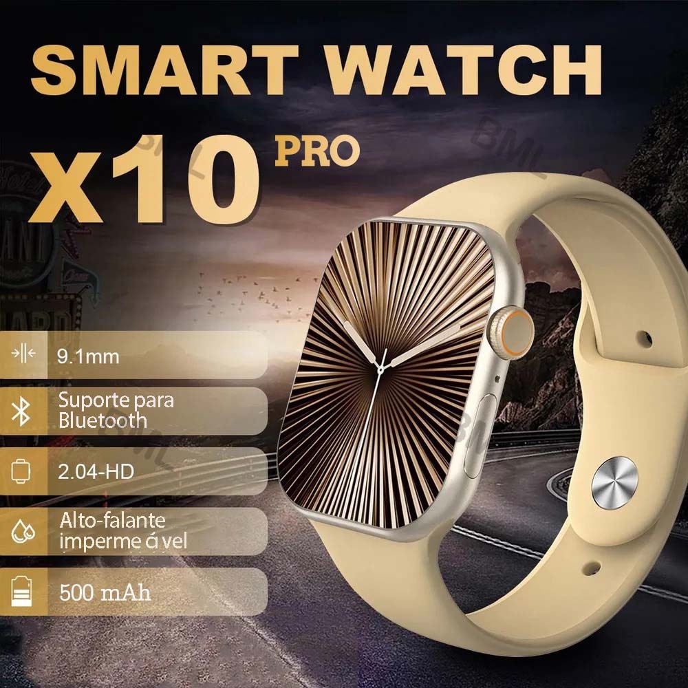 Novo Smartwatch X10 Pro Relogio Inteligente X10 Watch Chatgpt GPS NFC ...