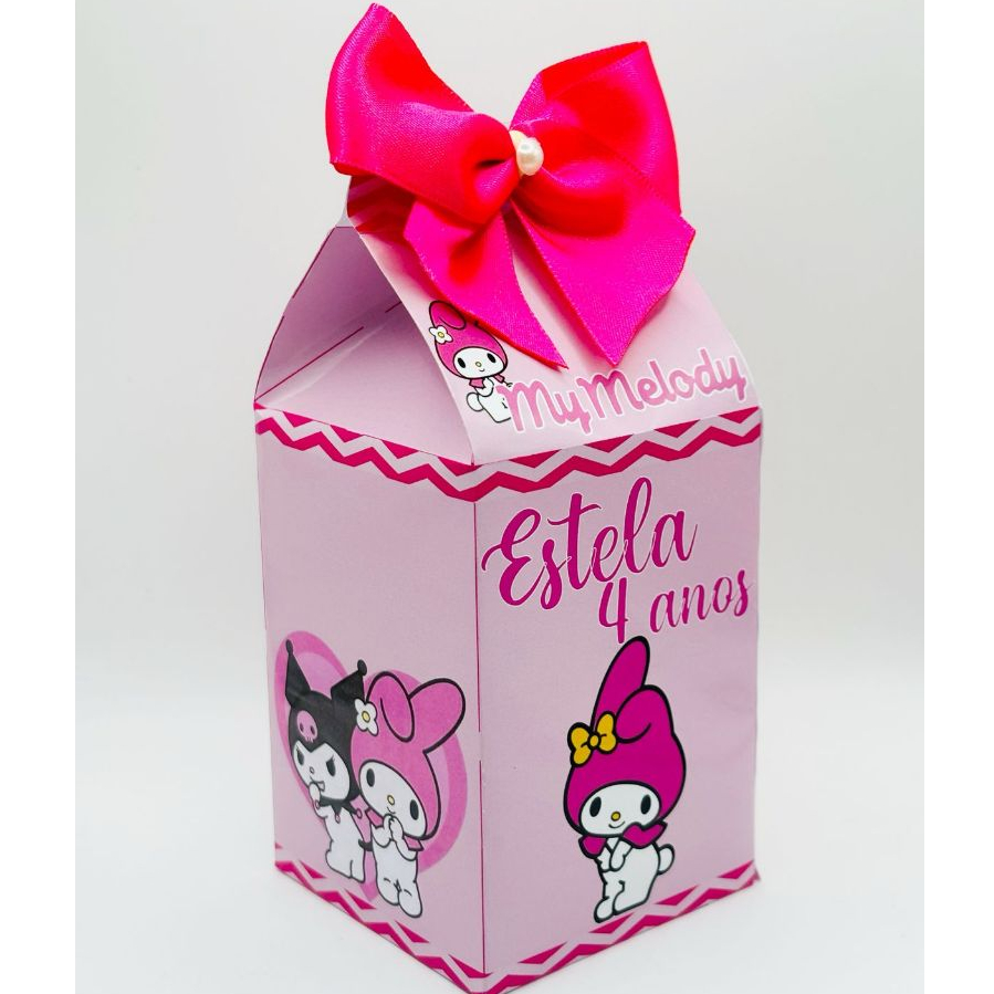 CAIXA MILK PERSONALIZADA LEMBRANCINHA | PEGUE E MONTE COM LAÇO | HELLO ...