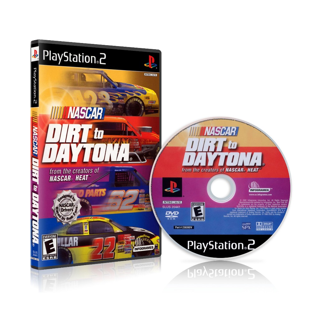 NASCAR - Dirt to Daytona Jogo Playstation 2 / PS2 | Shopee Brasil