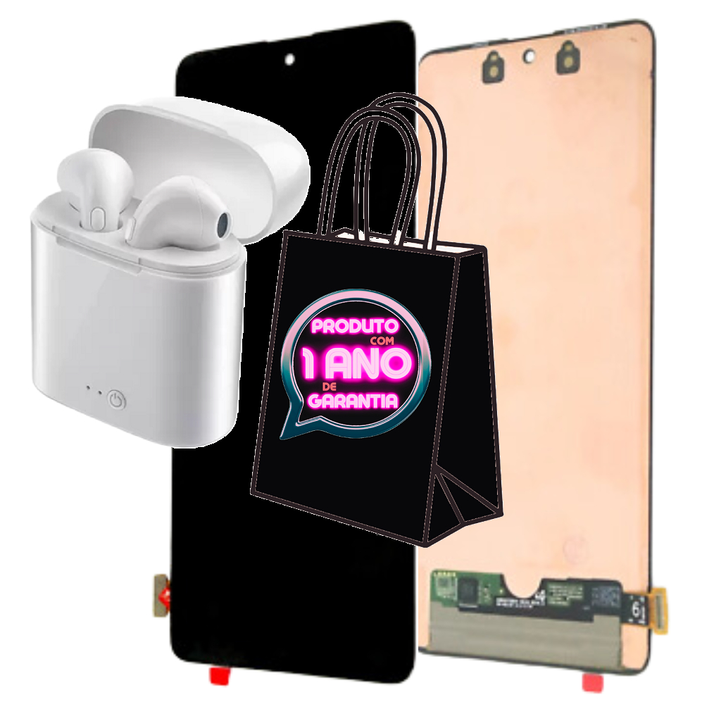 Kit Tela Frontal + Fone Compatível Galaxy M62 M625f + Display Lcd Oled Premium + Full Hd ...