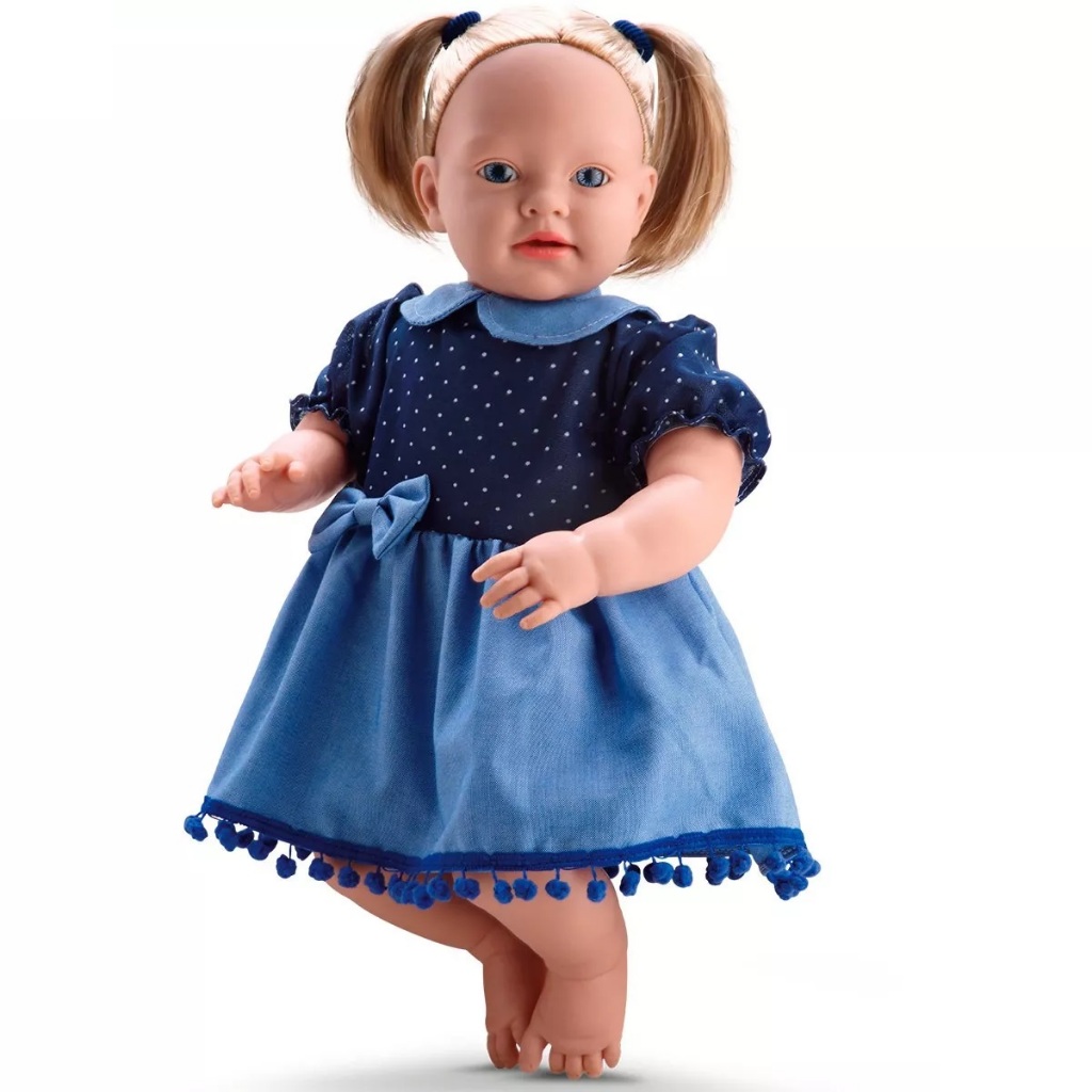 Boneca Tina Cantigas Canta 3 Musicas De Roda Grande 50 Cm | Shopee Brasil