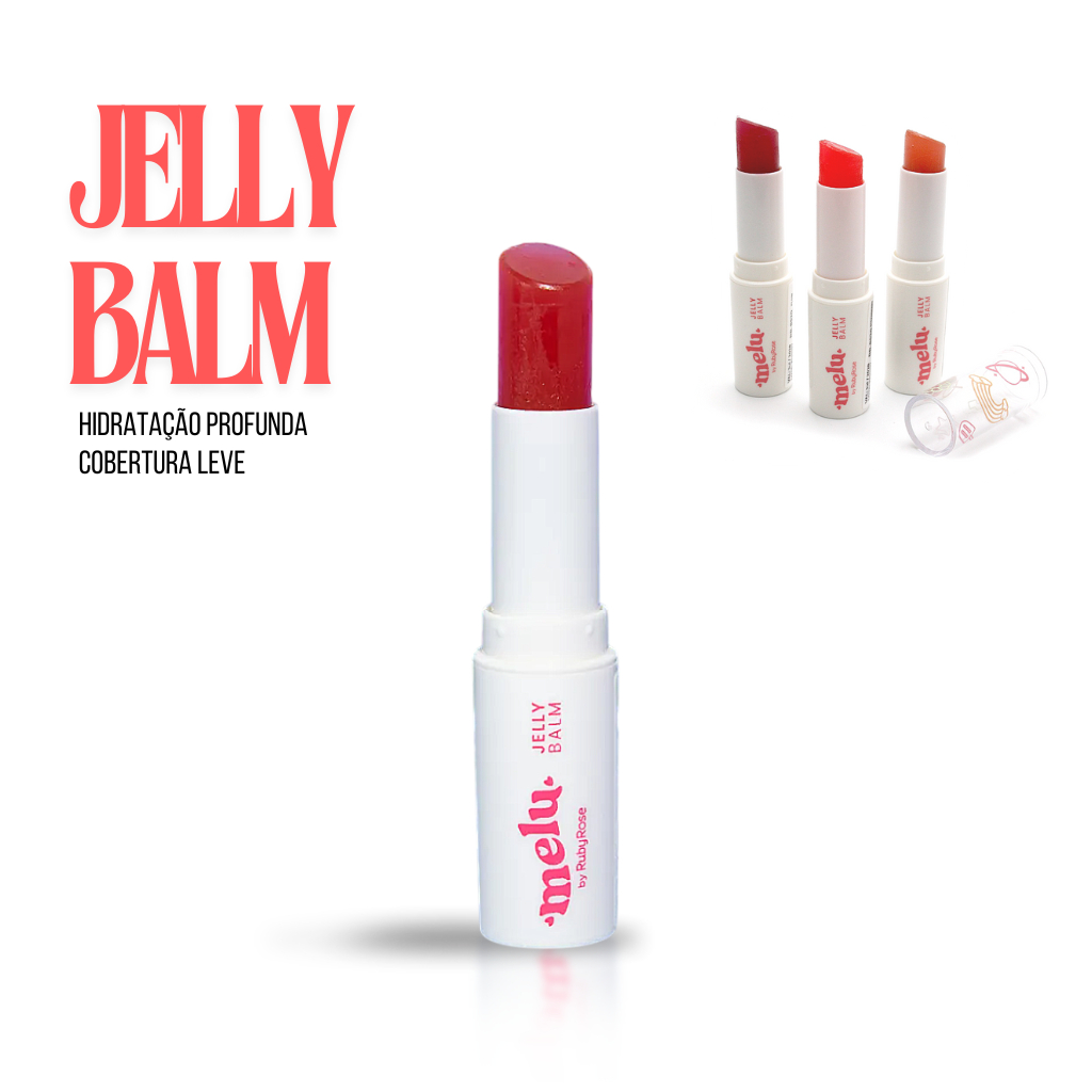 Jelly Balm Melu - Hidratante Labial com Cor e Vitamina E | Shopee Brasil