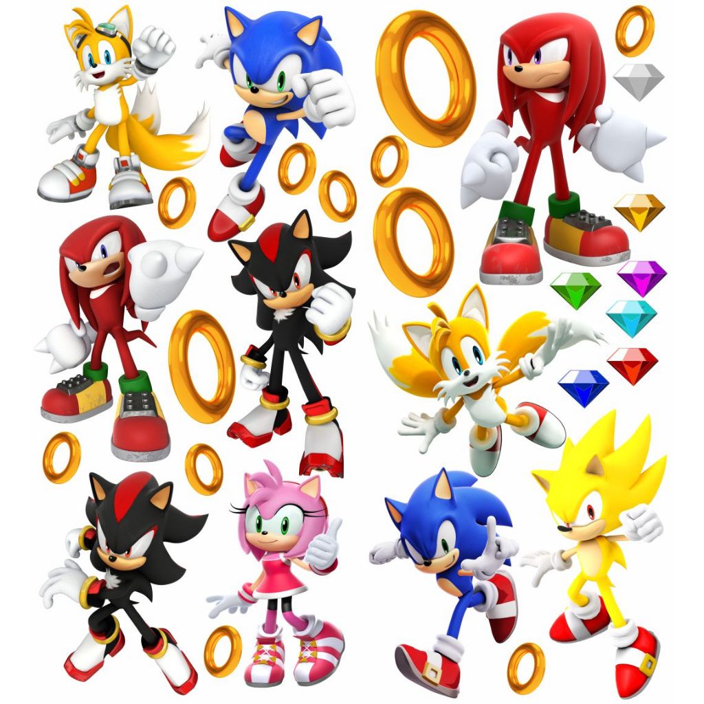 Adesivo Decorativo Parede Sonic (cod.adsq25) | Shopee Brasil