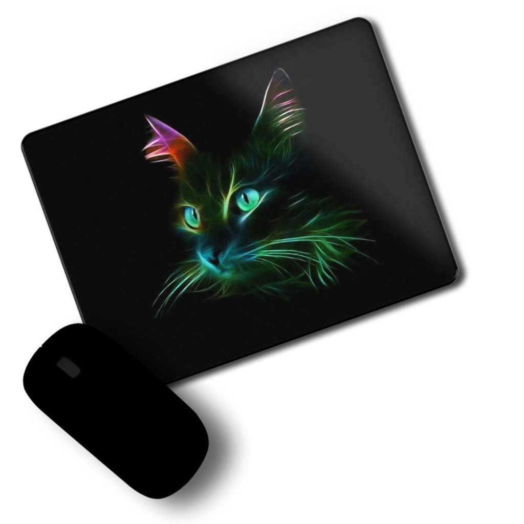 Mouse pad Gato Preto 3D Personalizado - 23x18 cm | Shopee Brasil