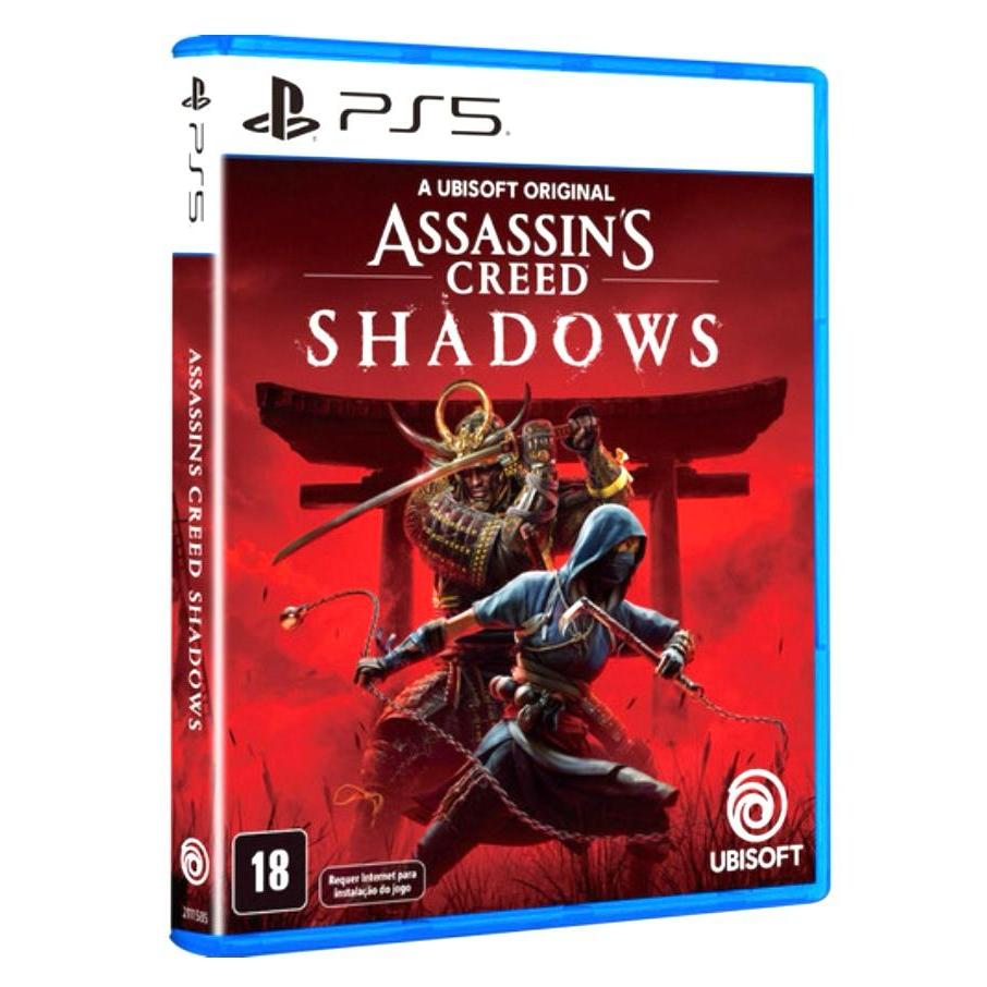 Assassins Creed Shadows Ps5 Mídia Física PlayStation 5 Lacrado - Faz a Boa!
