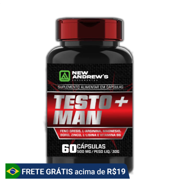 TESTO MAN 60 CÁPSULAS (500mg por Cápsula) | Shopee Brasil