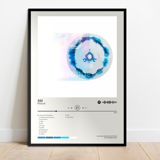 Quadro Placa Mdf Spotify Album Matuê Máquina Do Tempo 333 XTRANHO Sabor Overdose no Yakisoba ...