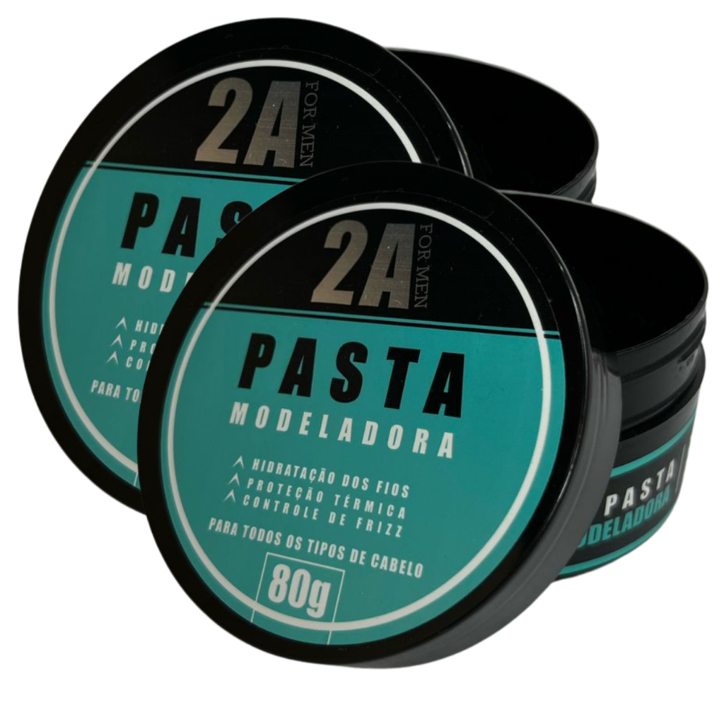 Kit com Duas Pasta Modeladora 2A Hidratação, Proteção Térmica e ...