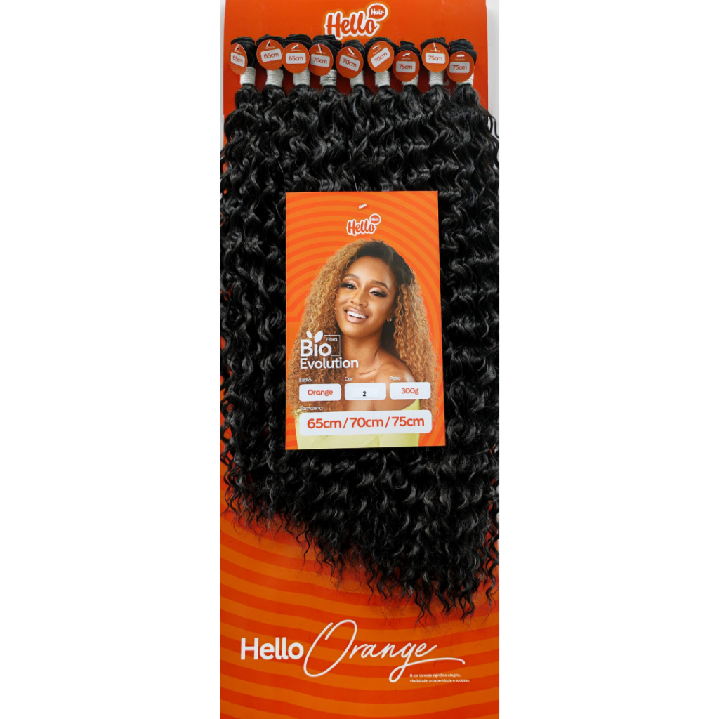 Cabelo Bio Evolution Cacheado Hello Hair Orange | Shopee Brasil