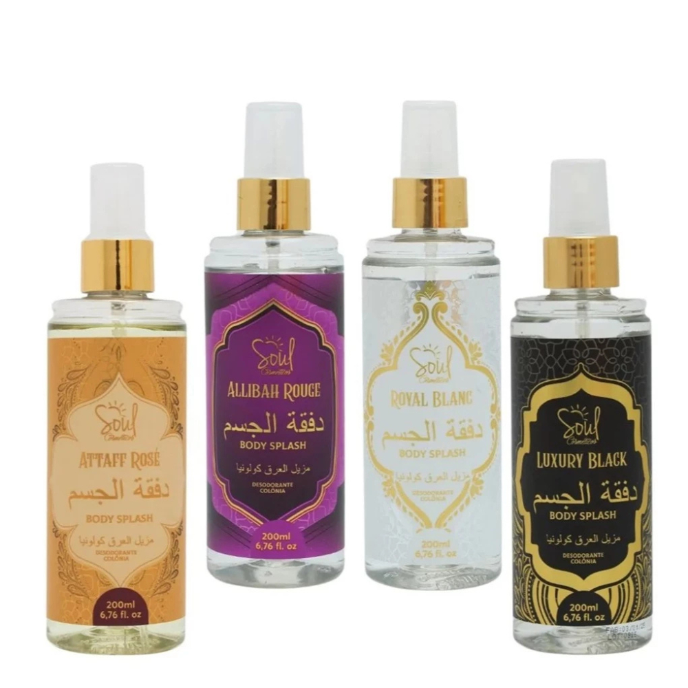 Body Splash Desodorante Colonia Árabe Soul Cosméticos 200ml (escolha a ...
