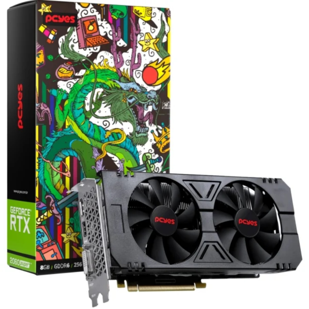 Placa de Vídeo GPU RTX 2060 SUPER GDDR6 8GB 256BIT GAMER GPU LACRADO ...