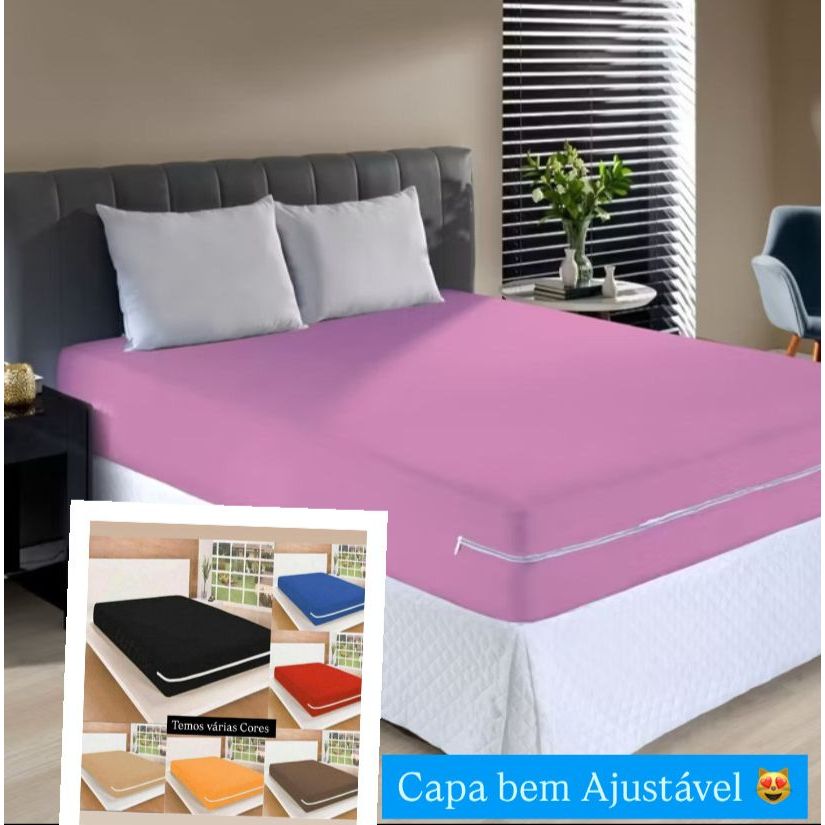 Capa Colchão Casal Queen / King Size / Casal Padrão em Malha Gel com ...