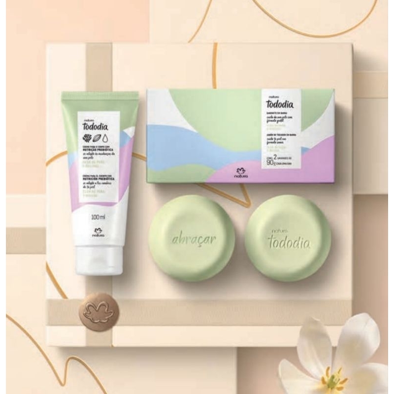 Presente Natura Tododia Flor de Pera e Melissa EXCLUSIVO | Shopee Brasil