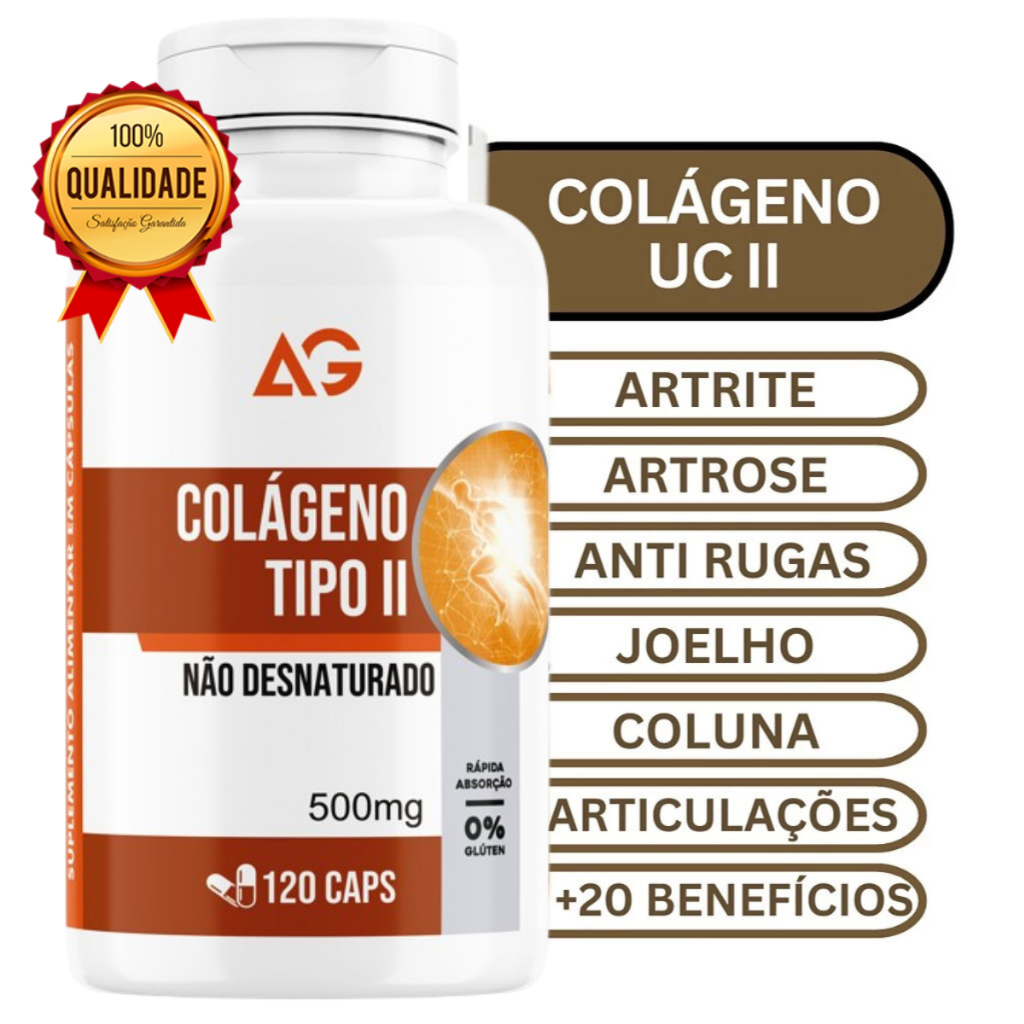 Colageno Tipo 2 Uc2 Não Hidrolisado 120 Capsulas Auge Nutrition Original | Shopee Brasil