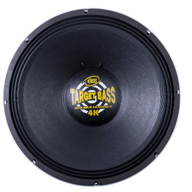 Alto Falante Eros 18" Target Bass Double Magnet 4k 2000W RMS 4 Ohms 18 Polegadas Amarelo ou ...