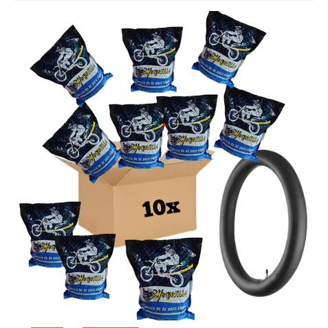 Câmara Ar Para Moto Kit 10 Unidades Aro 460-17 traseiro BROS | Shopee ...