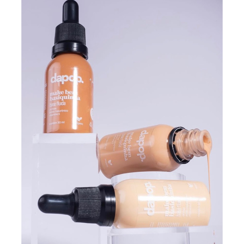 "Base Fluida Basiquinha Dapop – cobertura leve, acabamento natural e ...