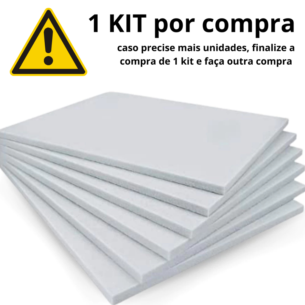 Isopor T1 3cm Kit com 40 Placas para Isolamento Térmico e Acústico ...