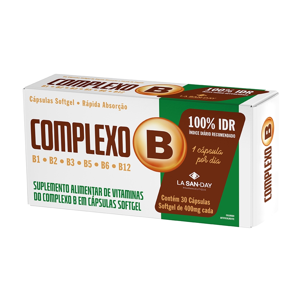 Complexo B - 30 Cápsulas - La San Day | Shopee Brasil