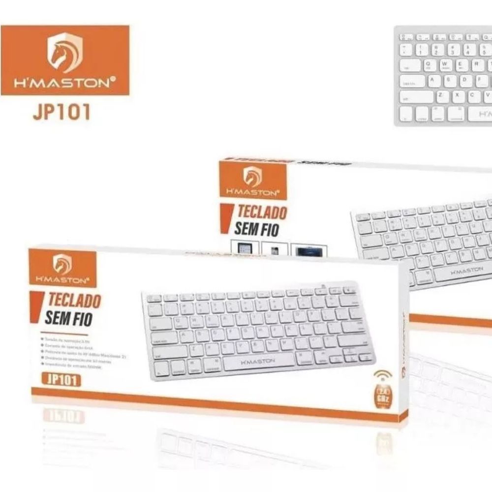 Teclado Sem Fio Wireless Pequeno Jp101 | Shopee Brasil