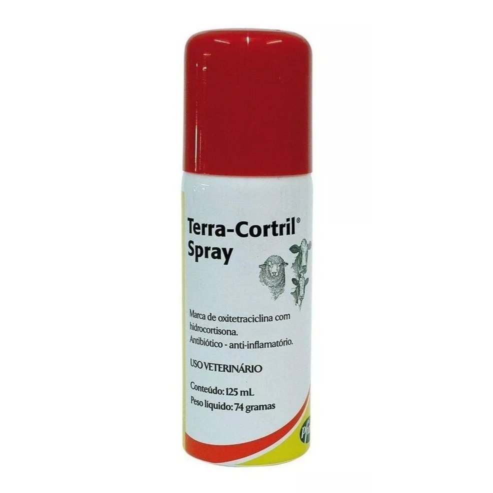 Terracortril Spray 74 Gr - 125 Ml | Shopee Brasil