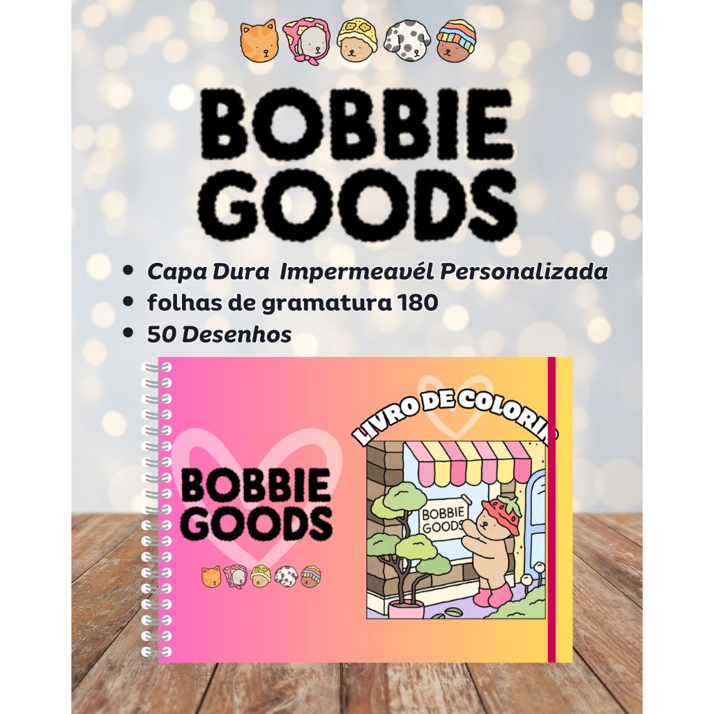 BOBBIE GOODS - SPRING - livro de colorir Capa dura | Shopee Brasil
