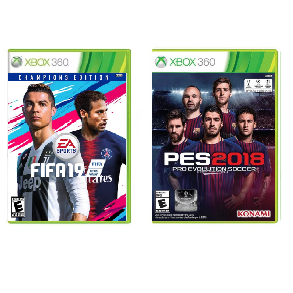 FIFA 19 + PES 2018 Xbox 360 (Leia a Descrição) | Shopee Brasil