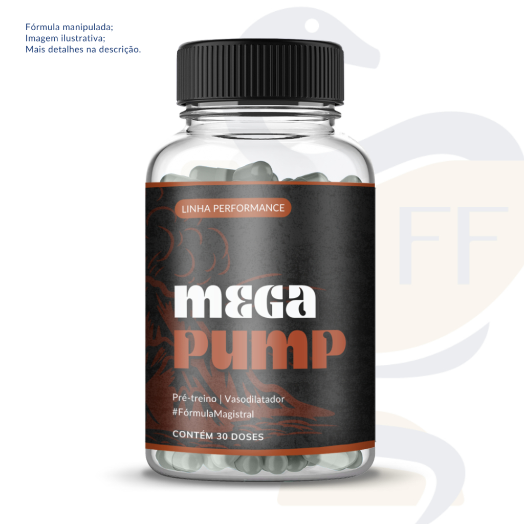 Mega Pump Dilatador 30 DOSES - Pré-treino para aumento de força ...