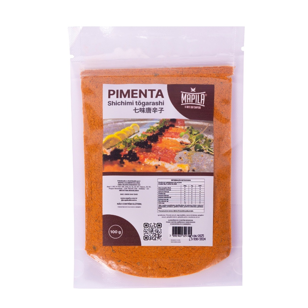 Pimenta Shichimi Togarashi Mapila - 100g | Shopee Brasil