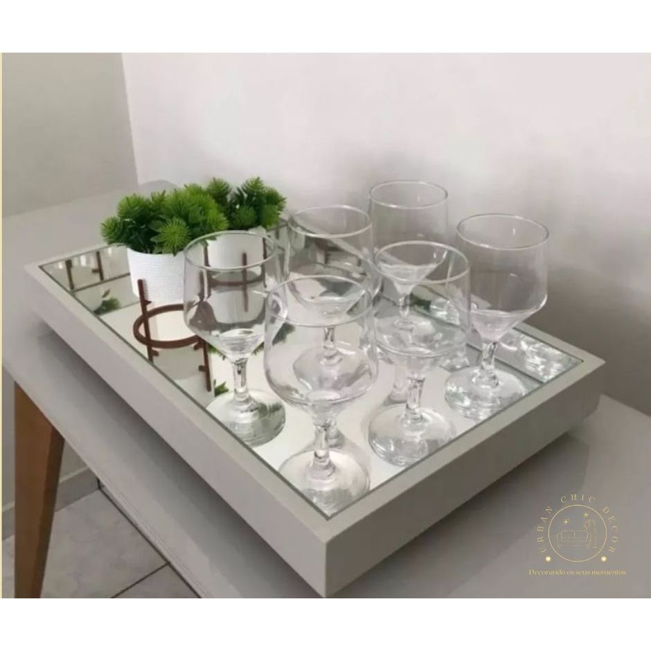 Bandeja MDF cor Off White | Shopee Brasil