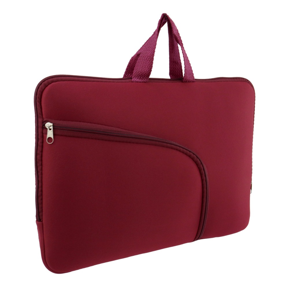 Mala Case Capa pra Notebook Bordo Com Bolso Externo Alça Reforçada 14 ...
