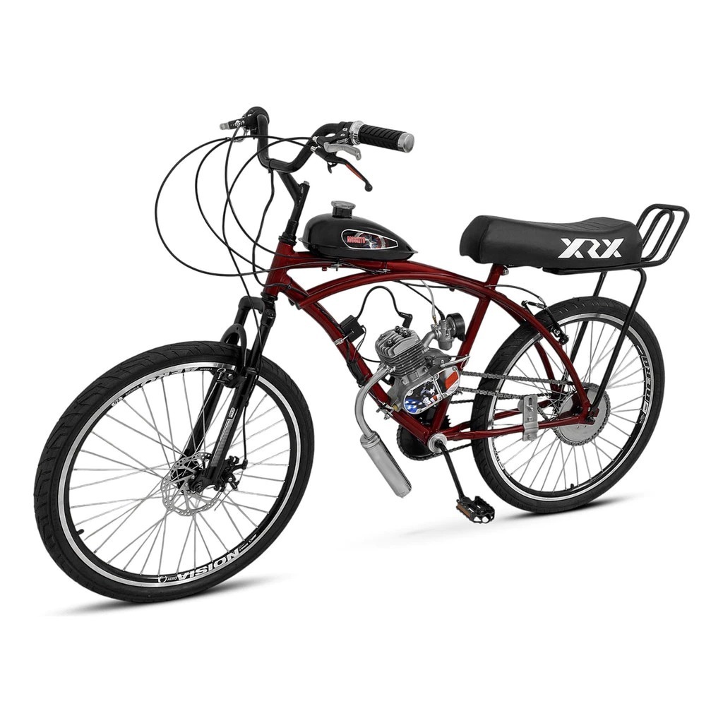 Bike Motorizada 80cc Aro 26 Banco Mobilete A Disco Rabetão DESMONTADA ...