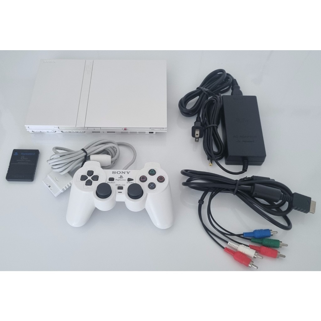 PlayStation 2 Branco-Raridade para Colecionadores! | Shopee Brasil