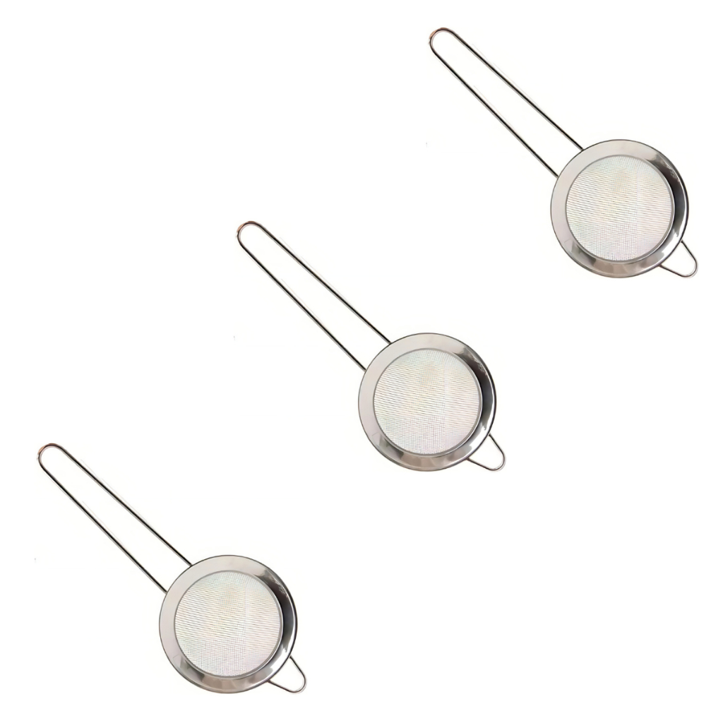 Kit 3 Peneira Coador Em Aço Inox Para Cozinha, Conjunto De Peneiras ...