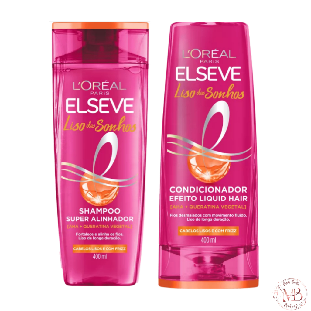 Kit Elseve Liso dos Sonhos 2025 Efeito Botox - Shampoo e Condicionador ...