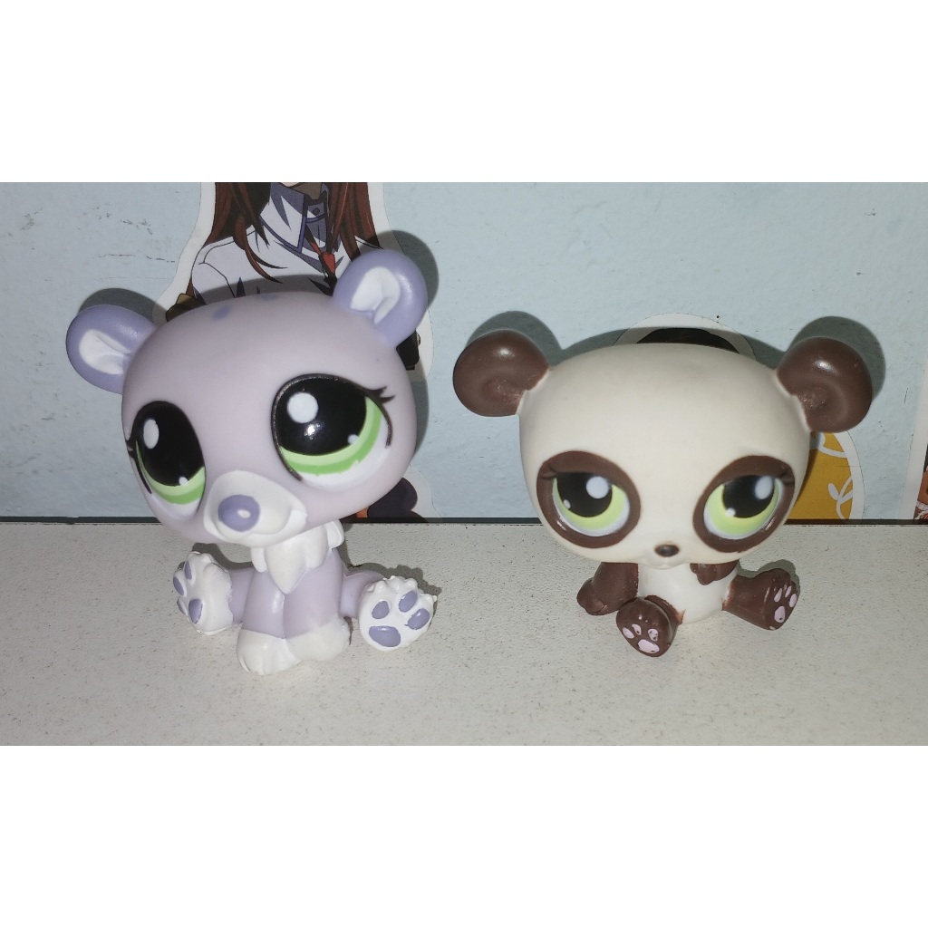BONECO ACTION FIGURE MINIATURA LPS LITTLEST PET SHOP URSO PANDA URSO ...