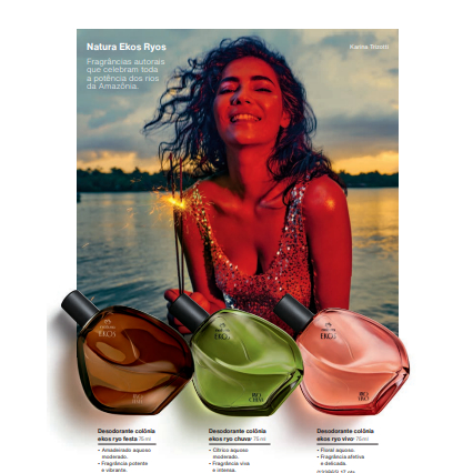 Desodorante Natura colônia ekos ryos 75ml- a escolher | Shopee Brasil