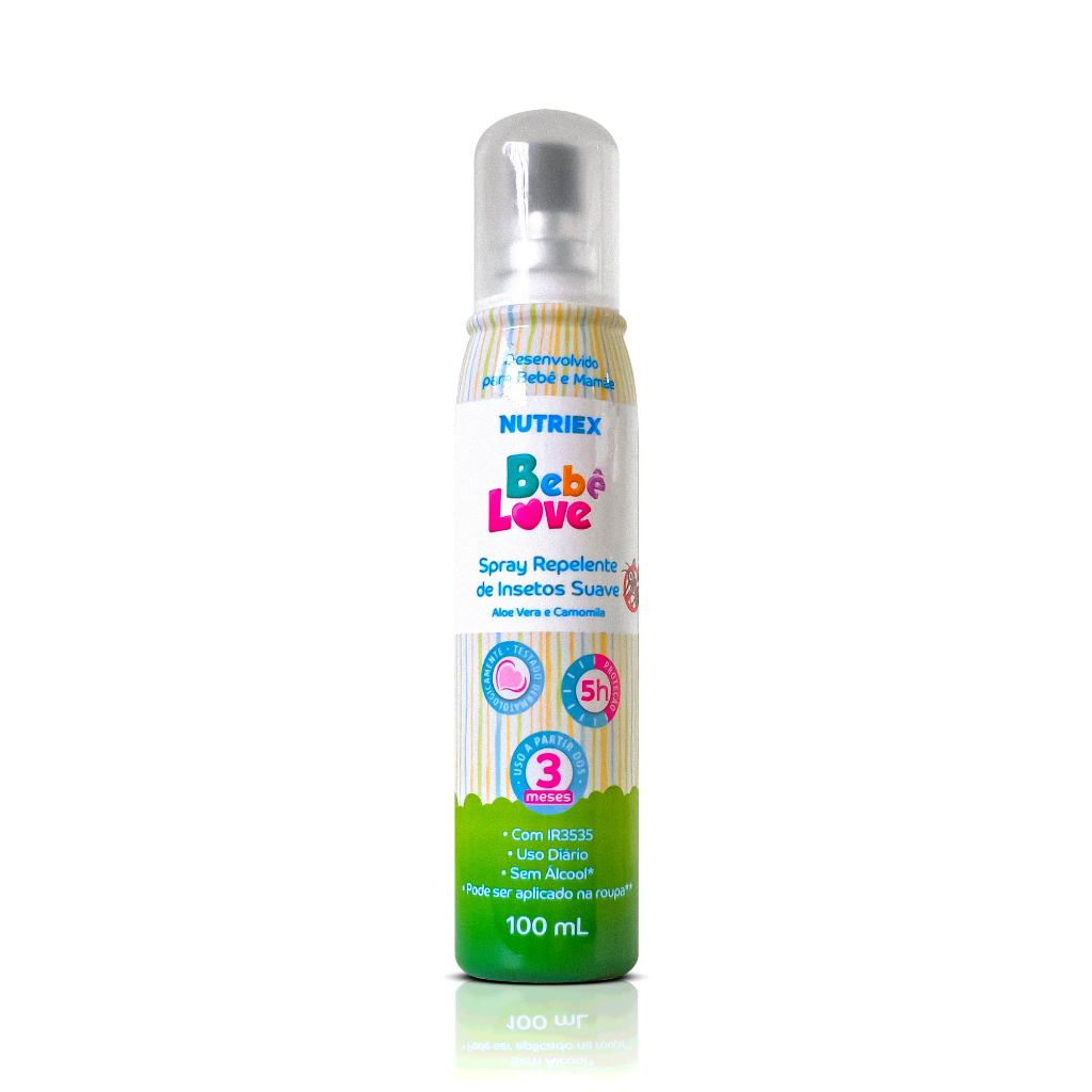 Repelente de Insetos Spray Bebê Love Suave 5 Horas 100ml Nutriex | Shopee Brasil