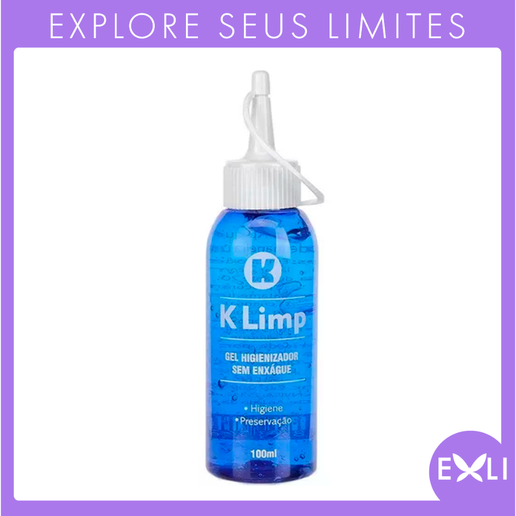 Exli gel Klimp Higienizador 100ml Limpar Sex Toy Limpeza De Brinquedo ...