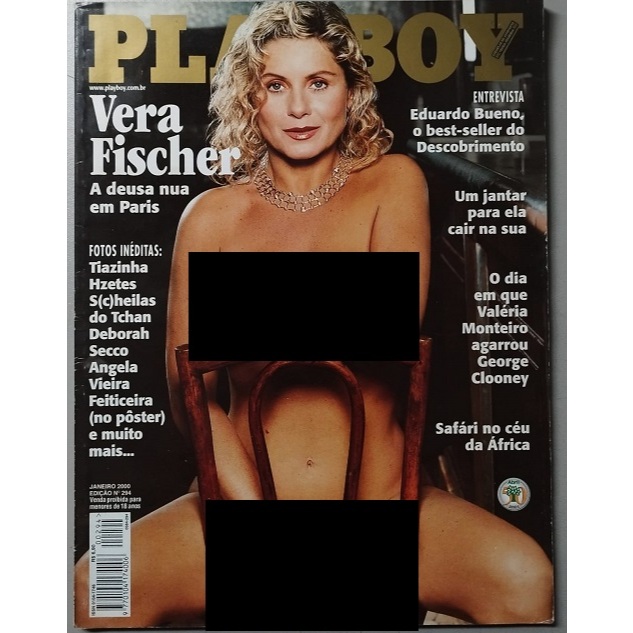 Revista Playboy - Vera Fischer - Janeiro 2000 | Shopee Brasil