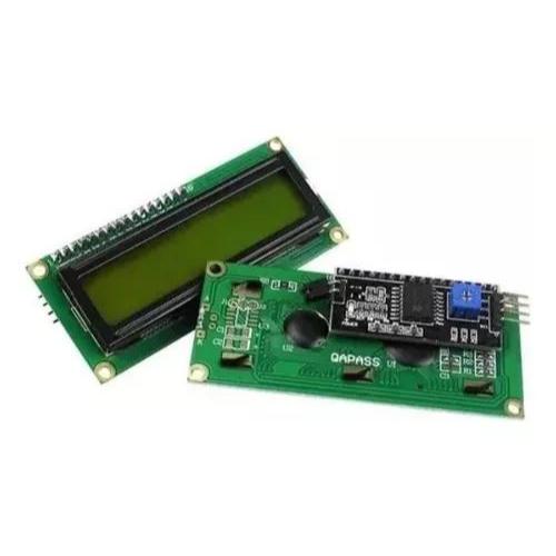 Display Lcd 16x2 C/ Blacklight Verde E I2c Soldado | Shopee Brasil