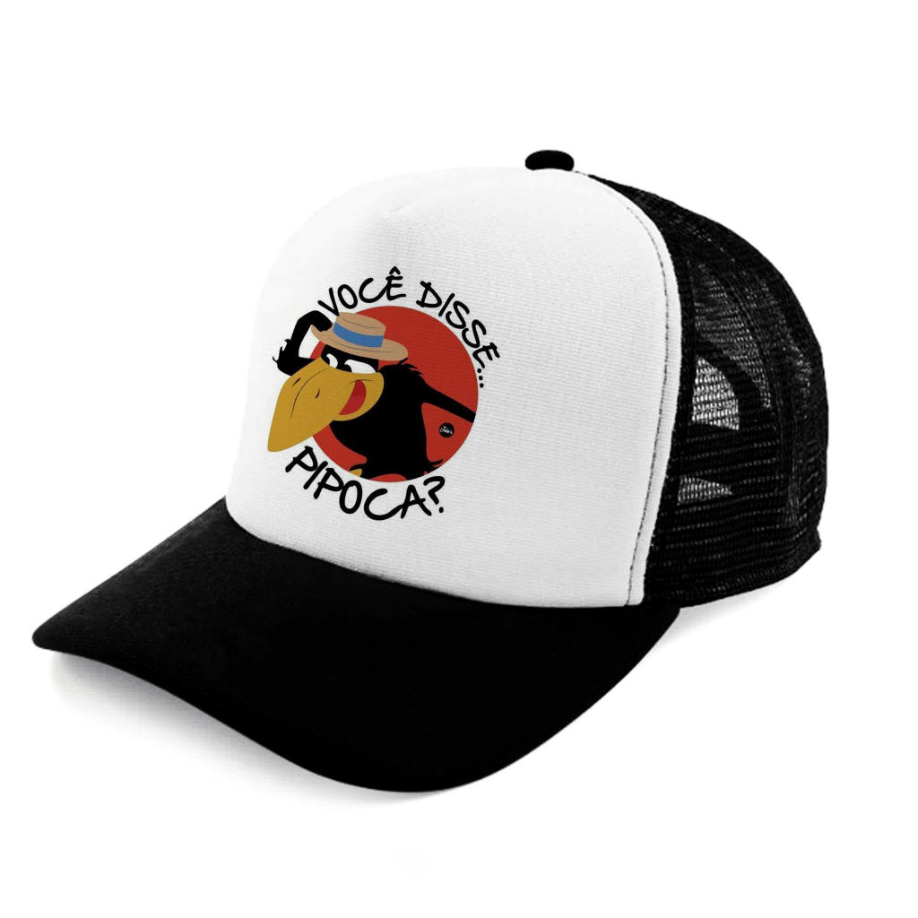 Boné Jubileu Você Disse Pipoca Pica Pau Geek Desenhos Antigos Trucker ...