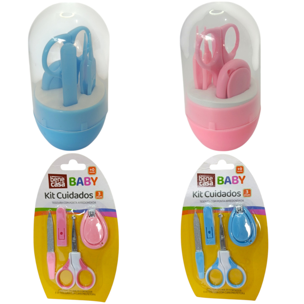 Kit Cuidados com as unhas do Bebê - Manicure / Pedicure - enxoval de ...