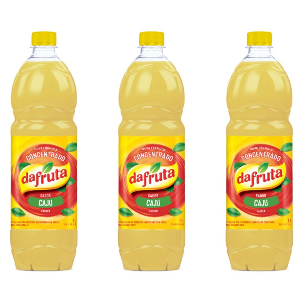 Kit C/3 Suco Concentrado De Caju Dafruta 1 Litro | Shopee Brasil