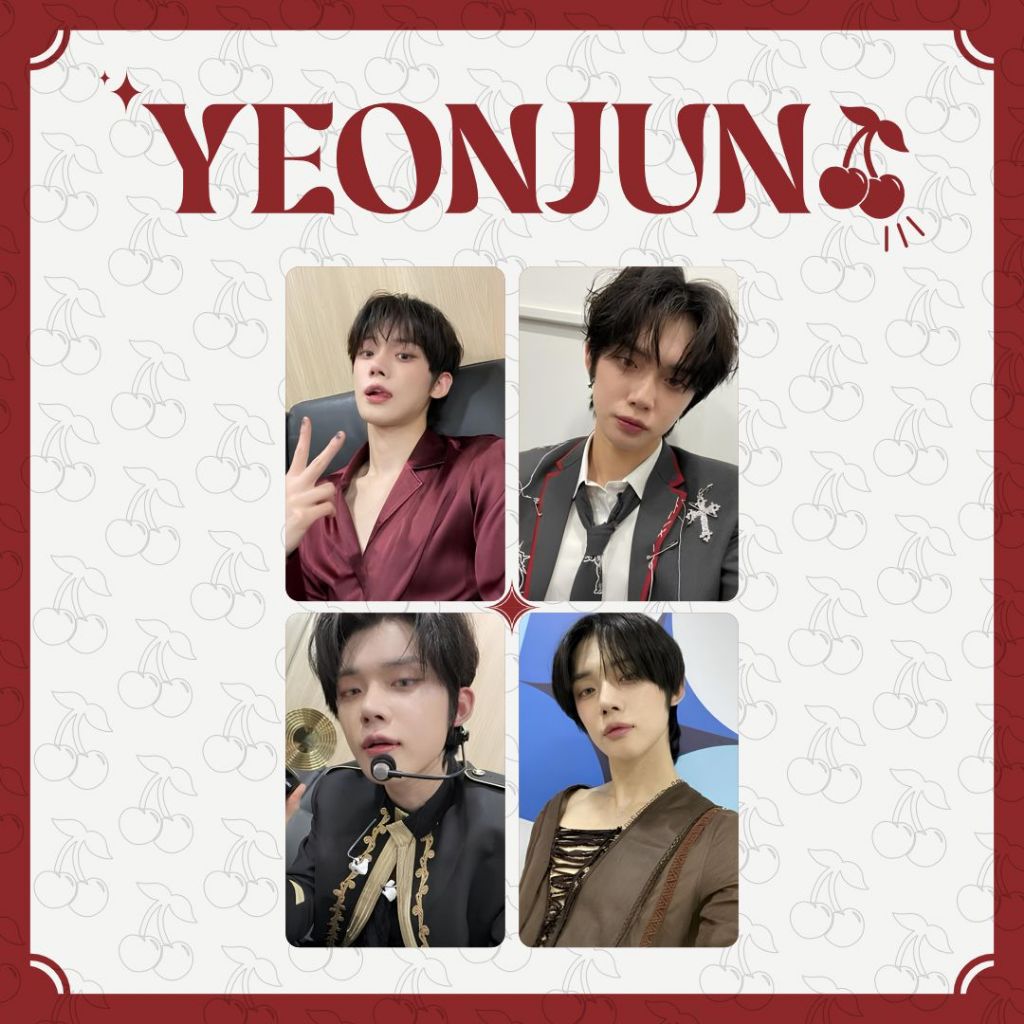 YEONJUN - Set 4 Photocards Fanmade Frente e Verso | Shopee Brasil