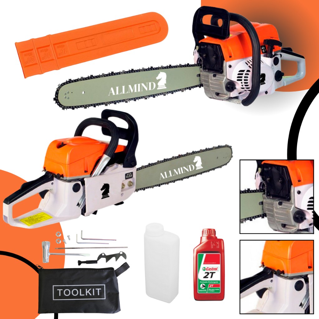 Motosserra Gasolina Profissional 80cc Moto Serra Motoserra 3.5HP Oleo Sthil Sabre 20 Polegadas ...