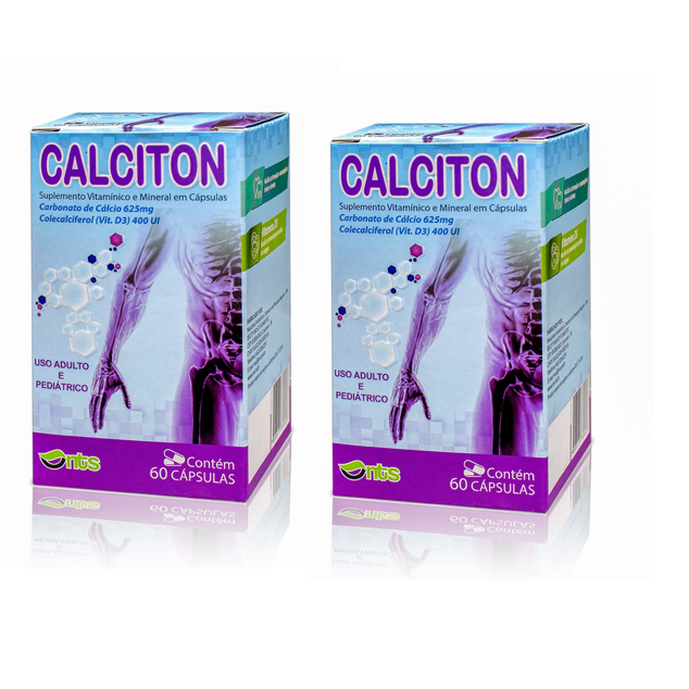 Calciton 120 capsulas - suplemento carbonato de calcio 625mg+ vitamina ...
