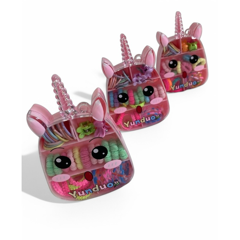 Kit Mini Elástico Xuxinha Presilha Para Cabelo Na Caixinha Variados ...