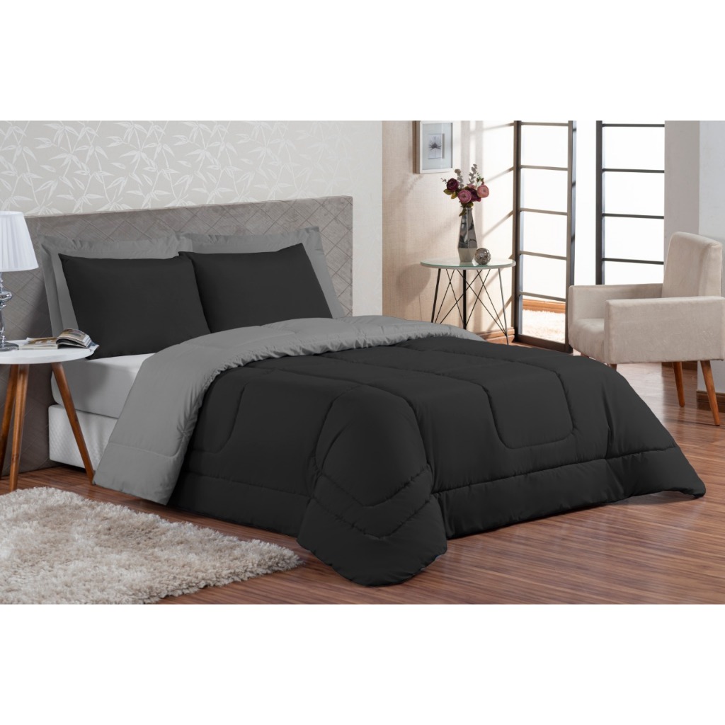 Edredom Queen Com Fronha - Dupla Face Bem Quentinho Para o Frio ...